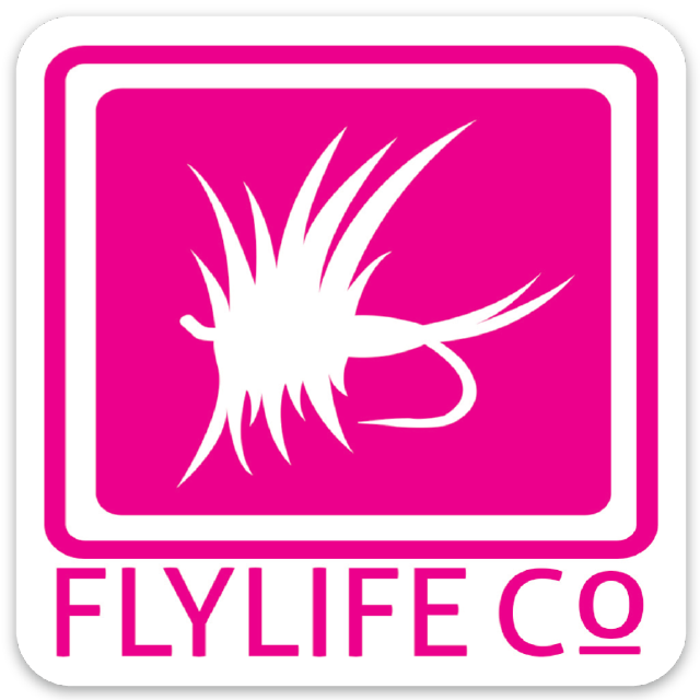 FLY LIFE CO DRY FLY PINK - STICKER — Fly Life Company